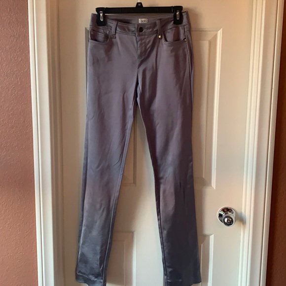 Cache | Pants & Jumpsuits | Cache Gray Satin Pant Dress | Poshmark